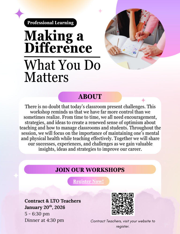 Making a Difference - What You do Matters - ETFO Upper Grand Occasional ...